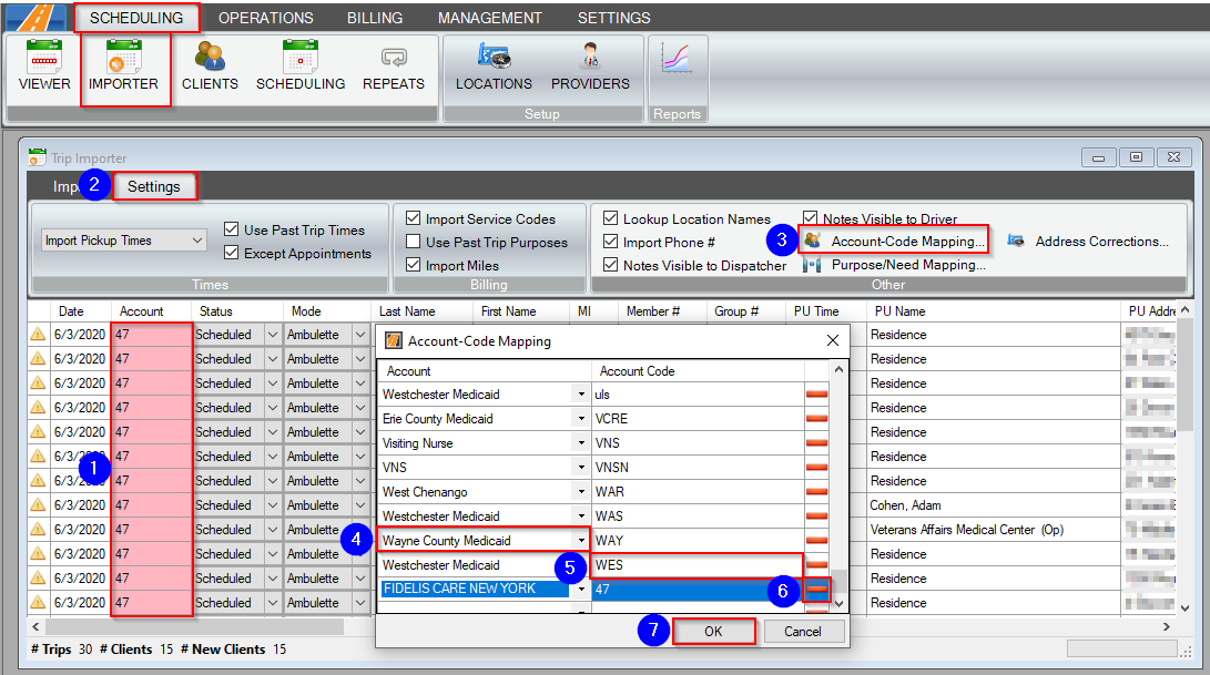 Account Code Mapping